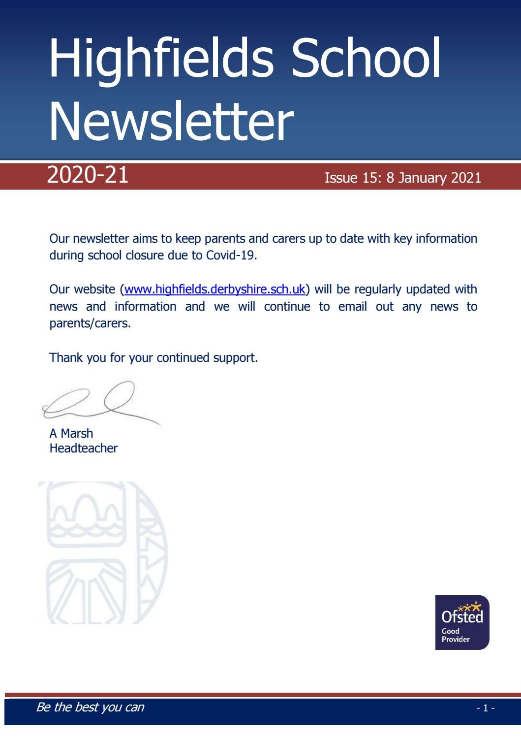Highfields School Newsletter Issue 15 by Highfields School - Issuu