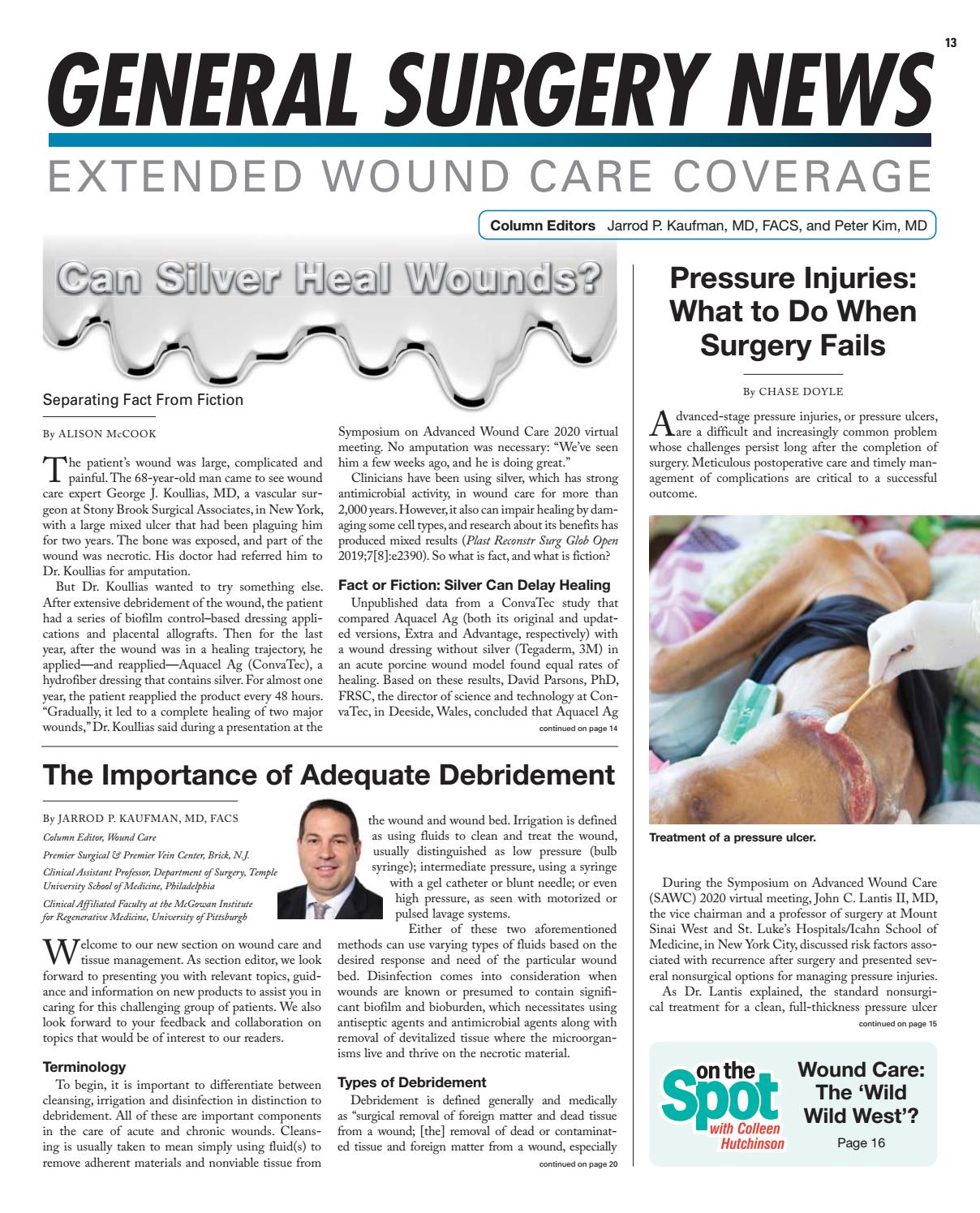 General Surgery News ( Extended Wound Care Coverage ) by McMahon Group ...