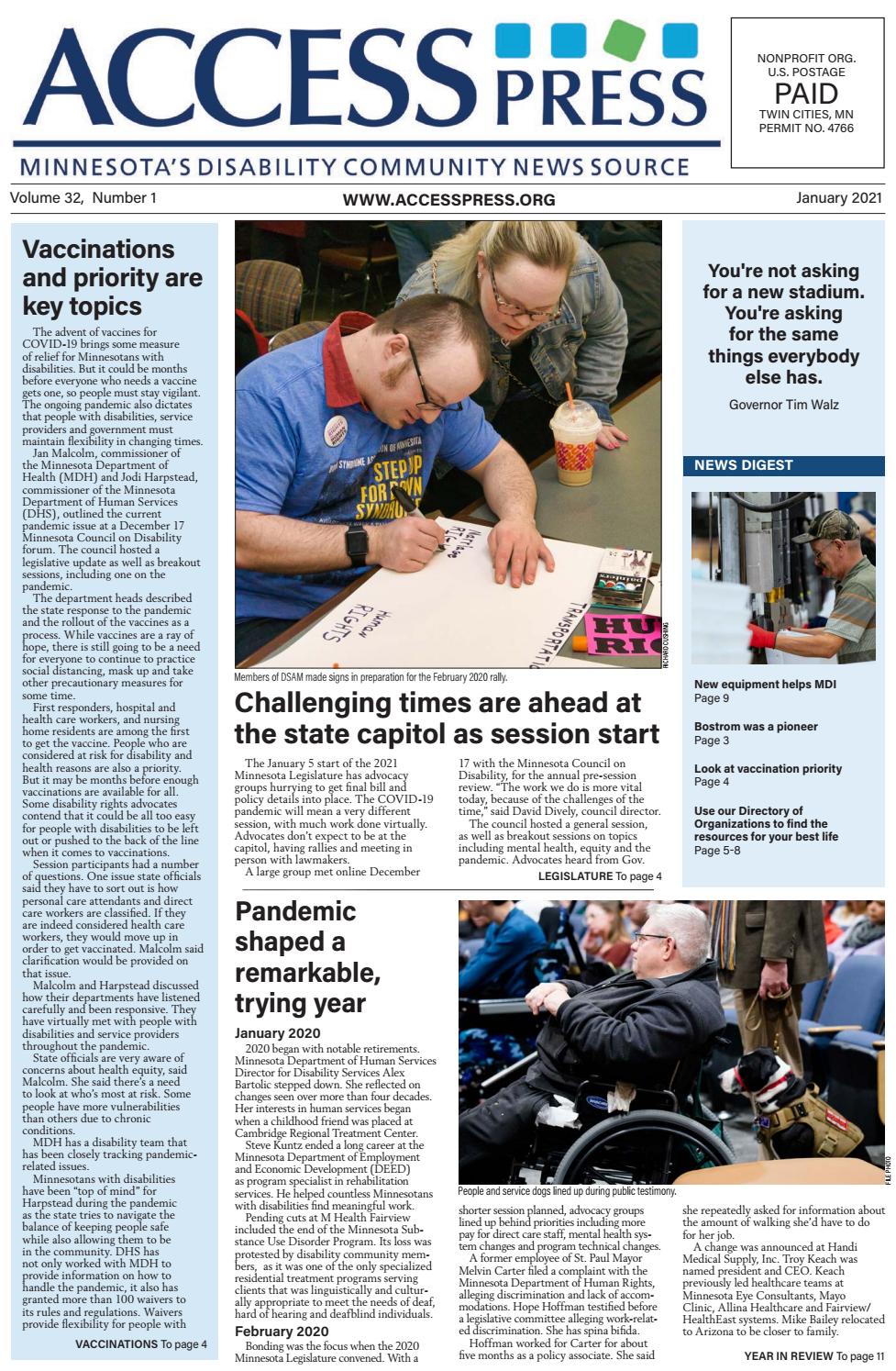 January 2021 Edition - Access Press by Access Press - Issuu