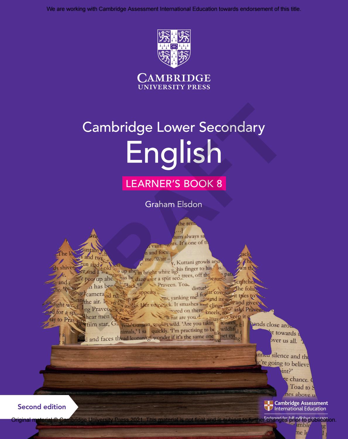 Lower Secondary English Learner s Book 8 By Cambridge University Press