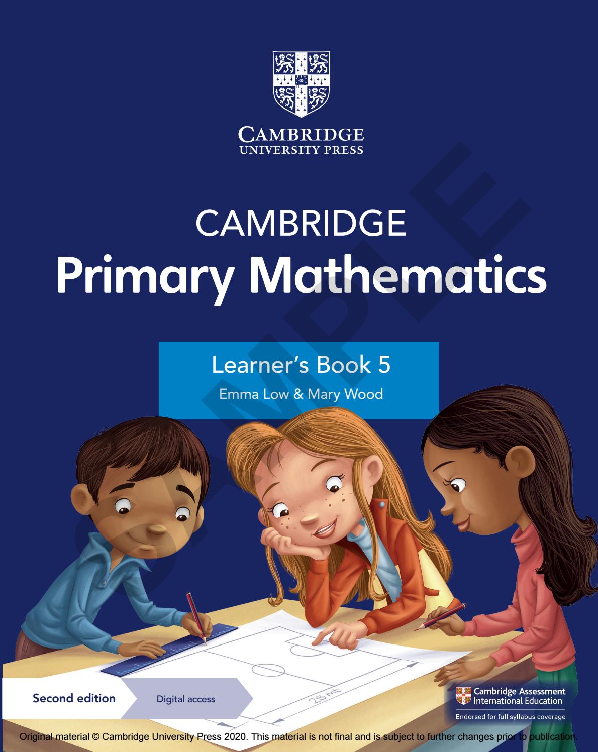 Primary Mathematics Learner s Book 5 Sample By Cambridge University 