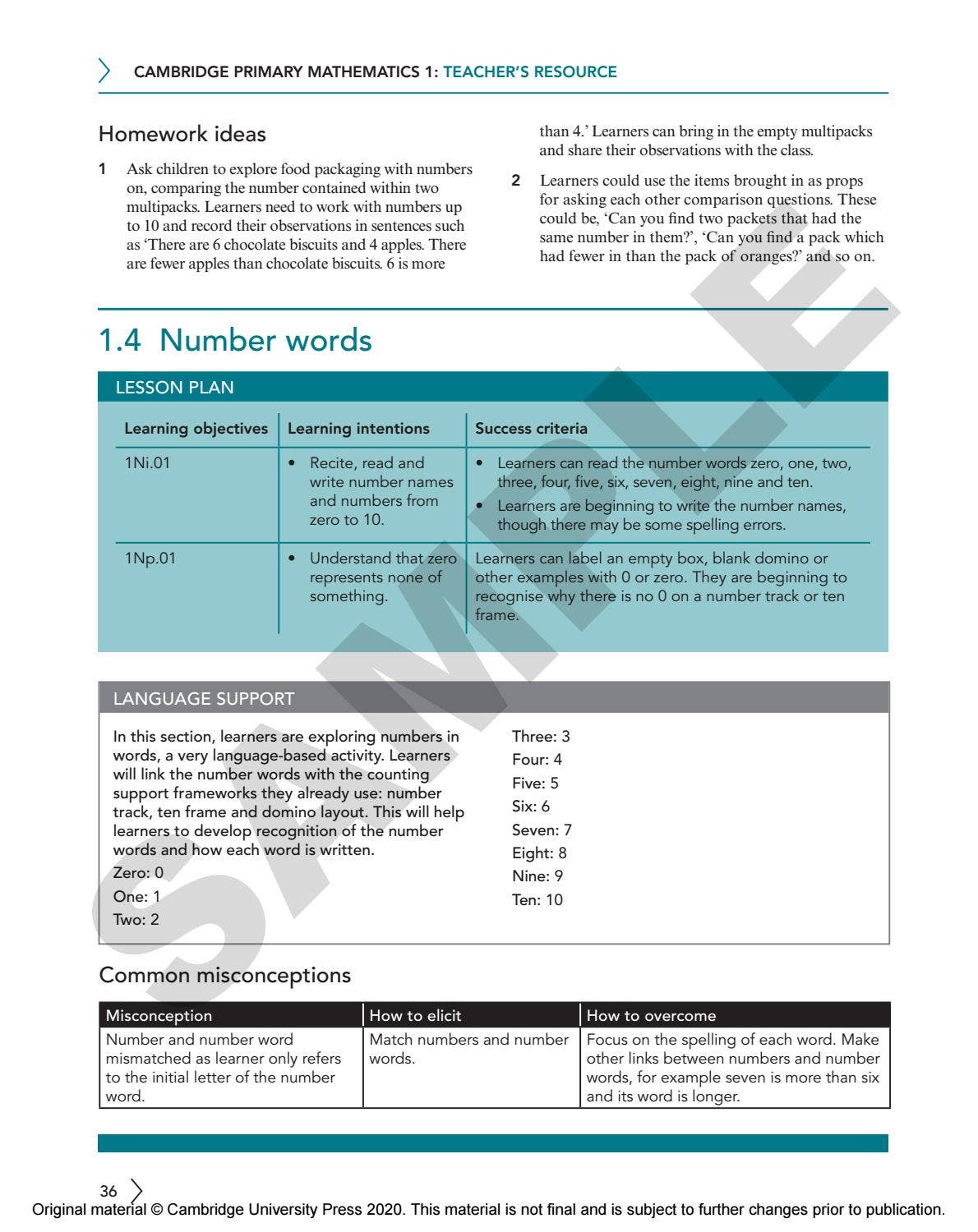 Primary Mathematics Teacher's Resource 1 Sample by Cambridge ...