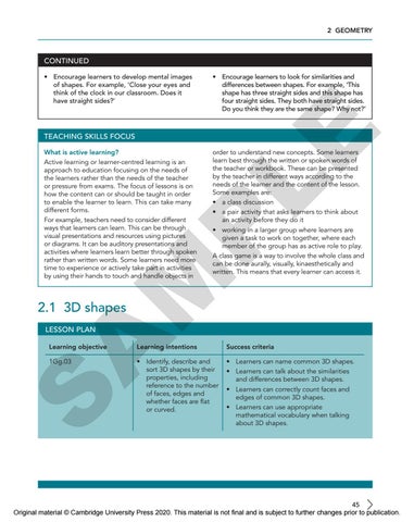 Primary Mathematics Teacher's Resource 1 Sample by Cambridge ...