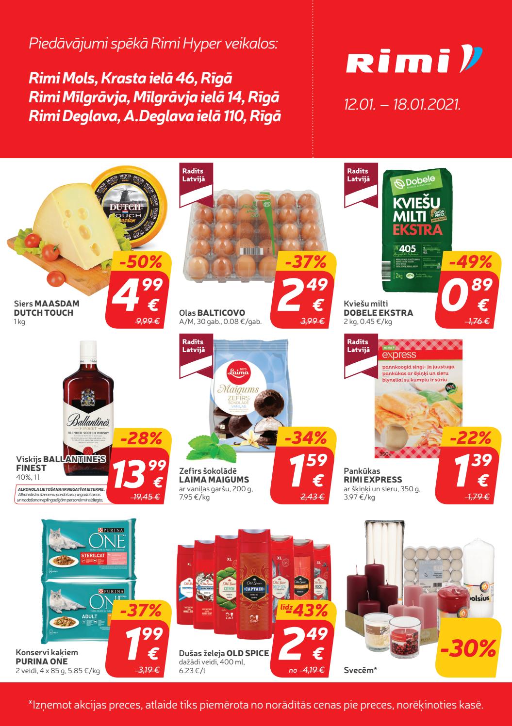 Rimi Hyper piedāvājumi Rīgā 12.01.-18.01.2021. by Rimi - Issuu