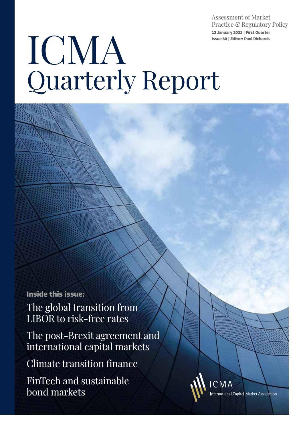 ICMA Quarterly Report First Quarter 2021 by ICMA - Issuu