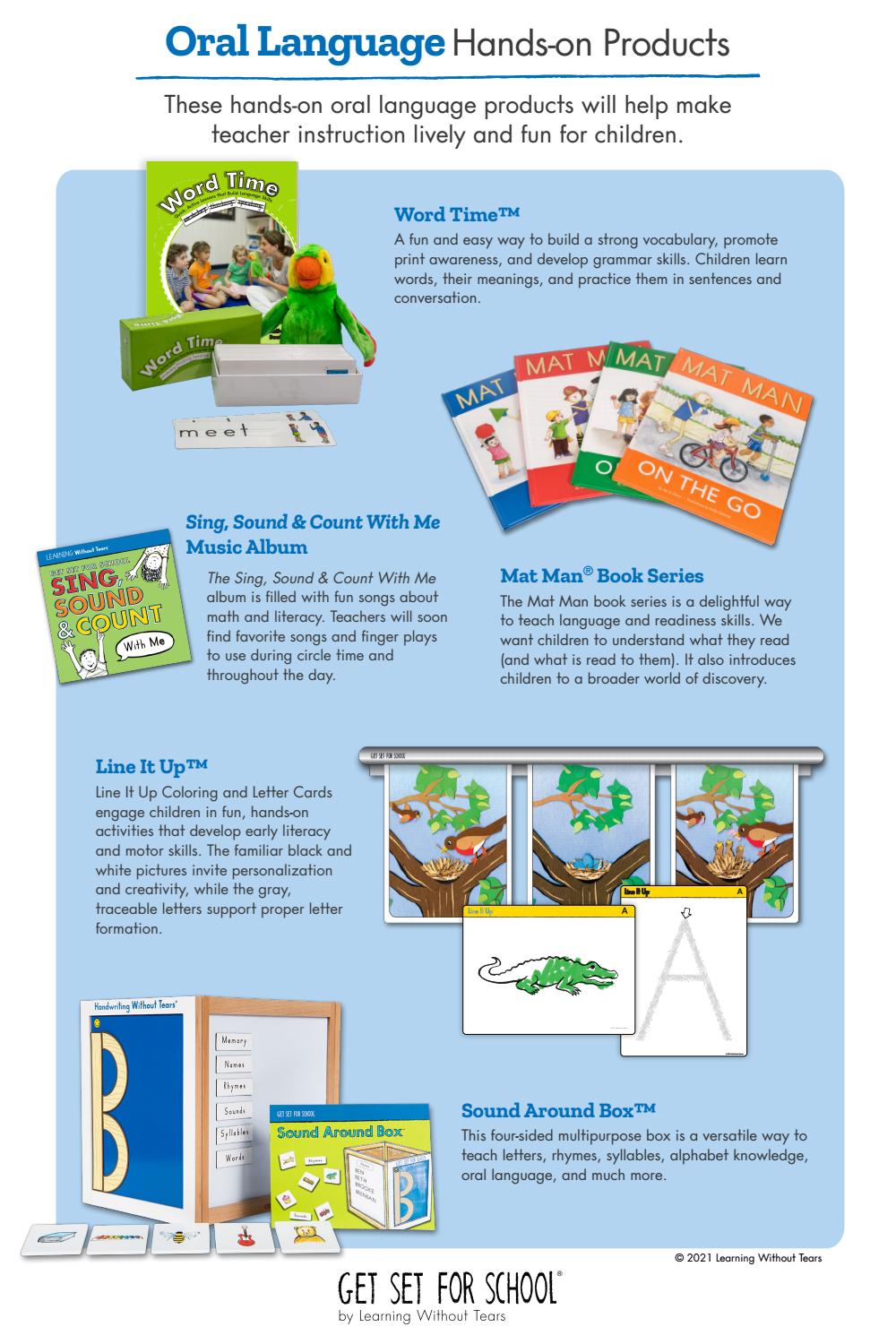 Get Set For School Oral Language Instruction And Hands on Materials By 