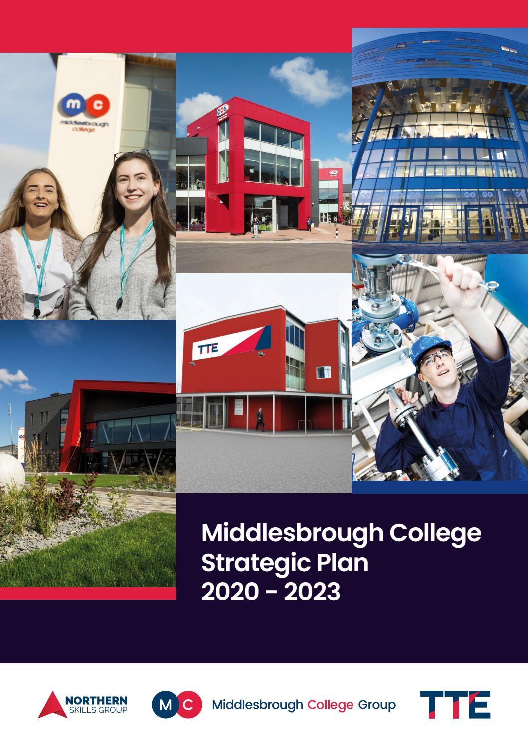 Middlesbrough College Strategic Plan 2020 - 2023 by Middlesbrough College - Issuu