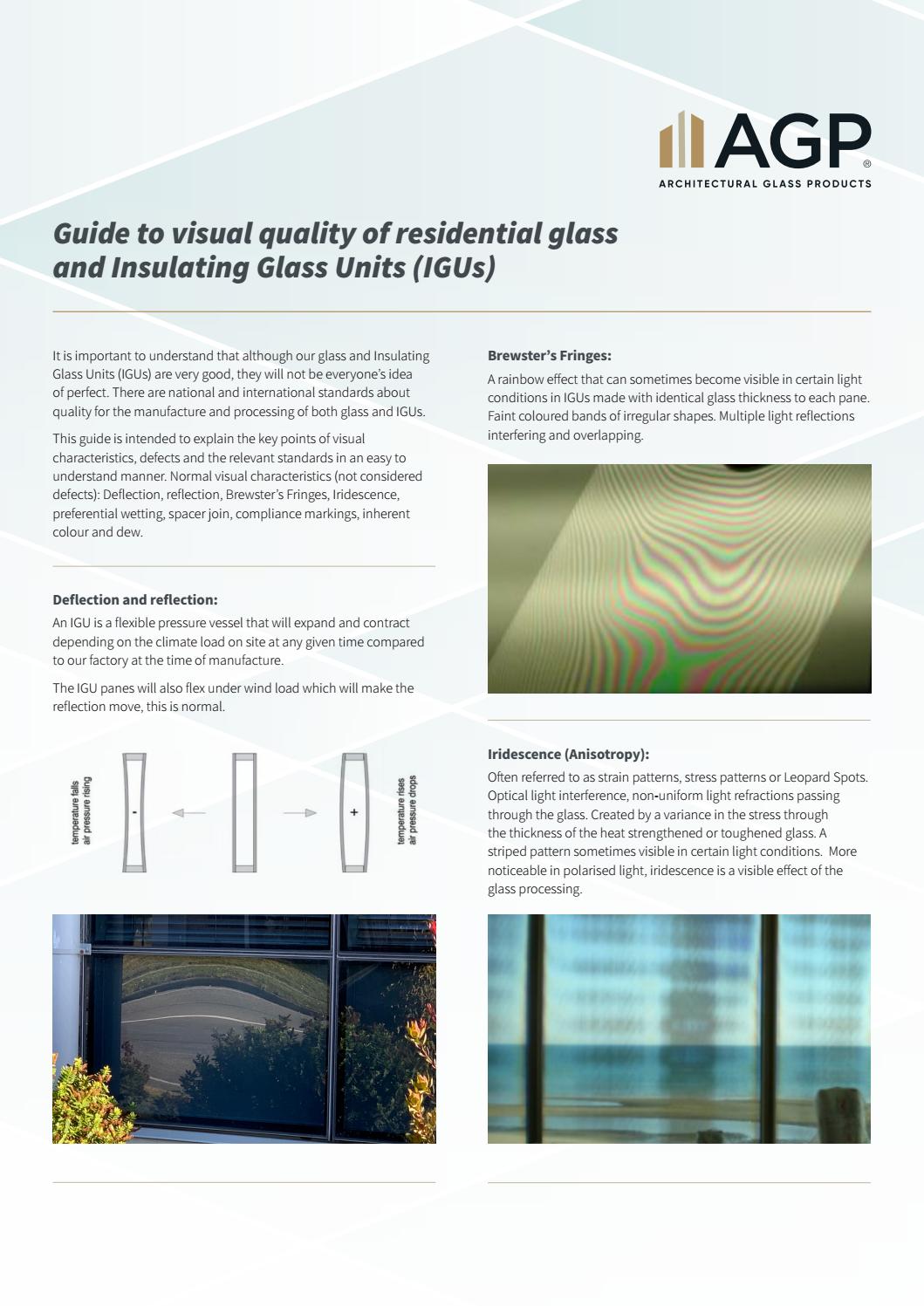 AGP Visual Quality of Glass by APL Window Solutions - Issuu