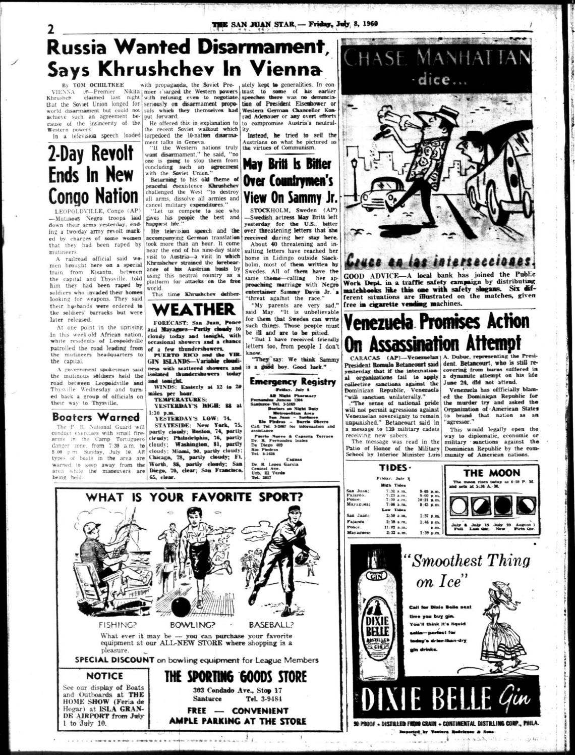 The San Juan Star (July 8, 1960) by La Colección Puertorriqueña - Issuu