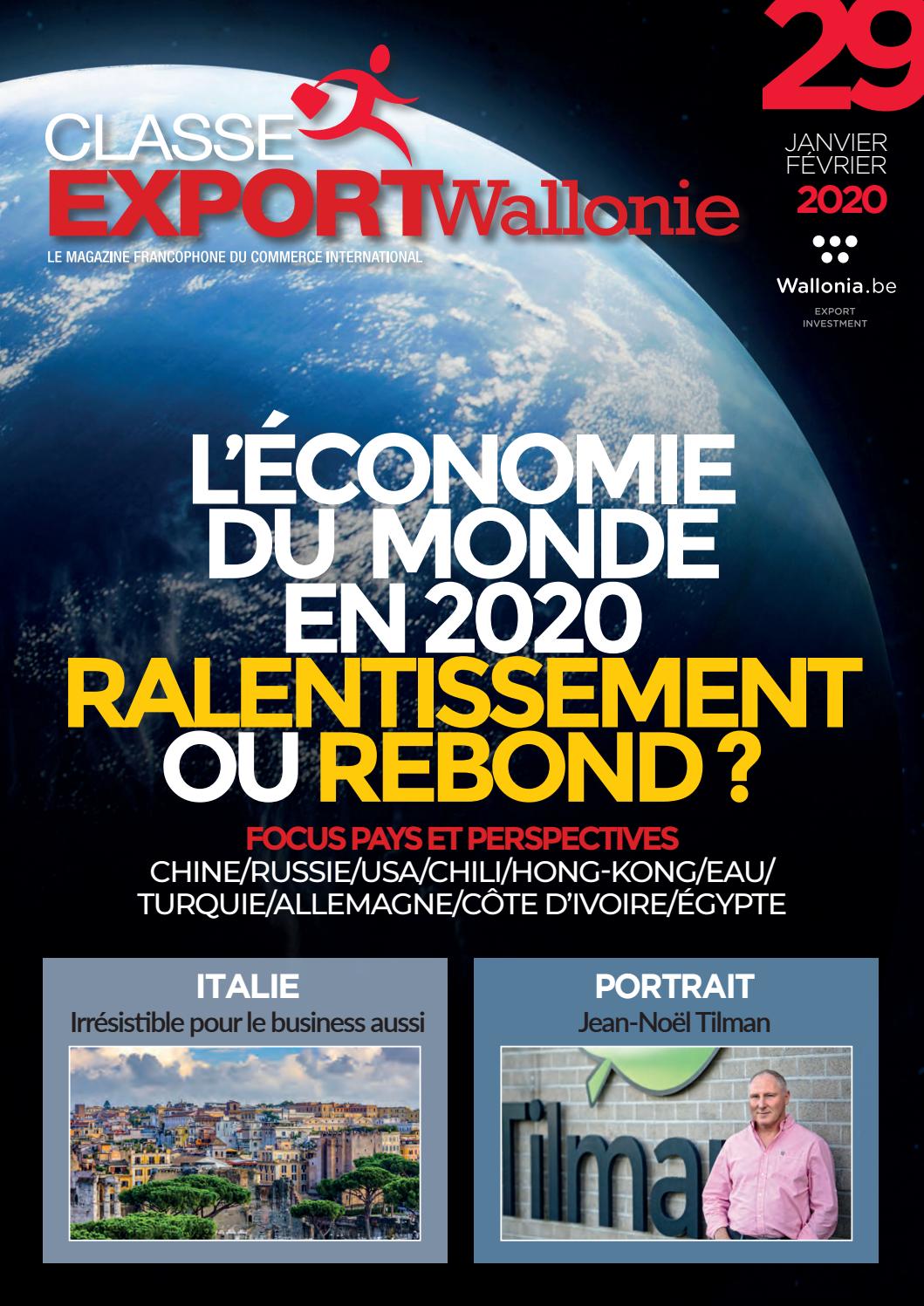 Classe Export Magazine - 29 (Janvier 2020) by Wallonia Export & Investment Agency - Issuu