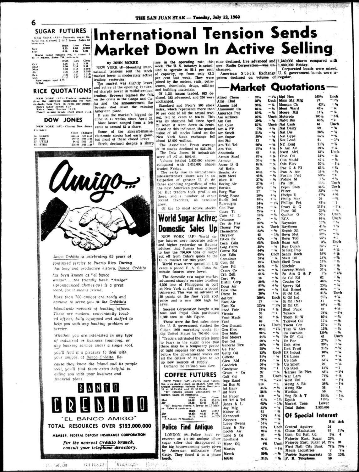 The San Juan Star (July 12, 1960) by La Colección Puertorriqueña - Issuu