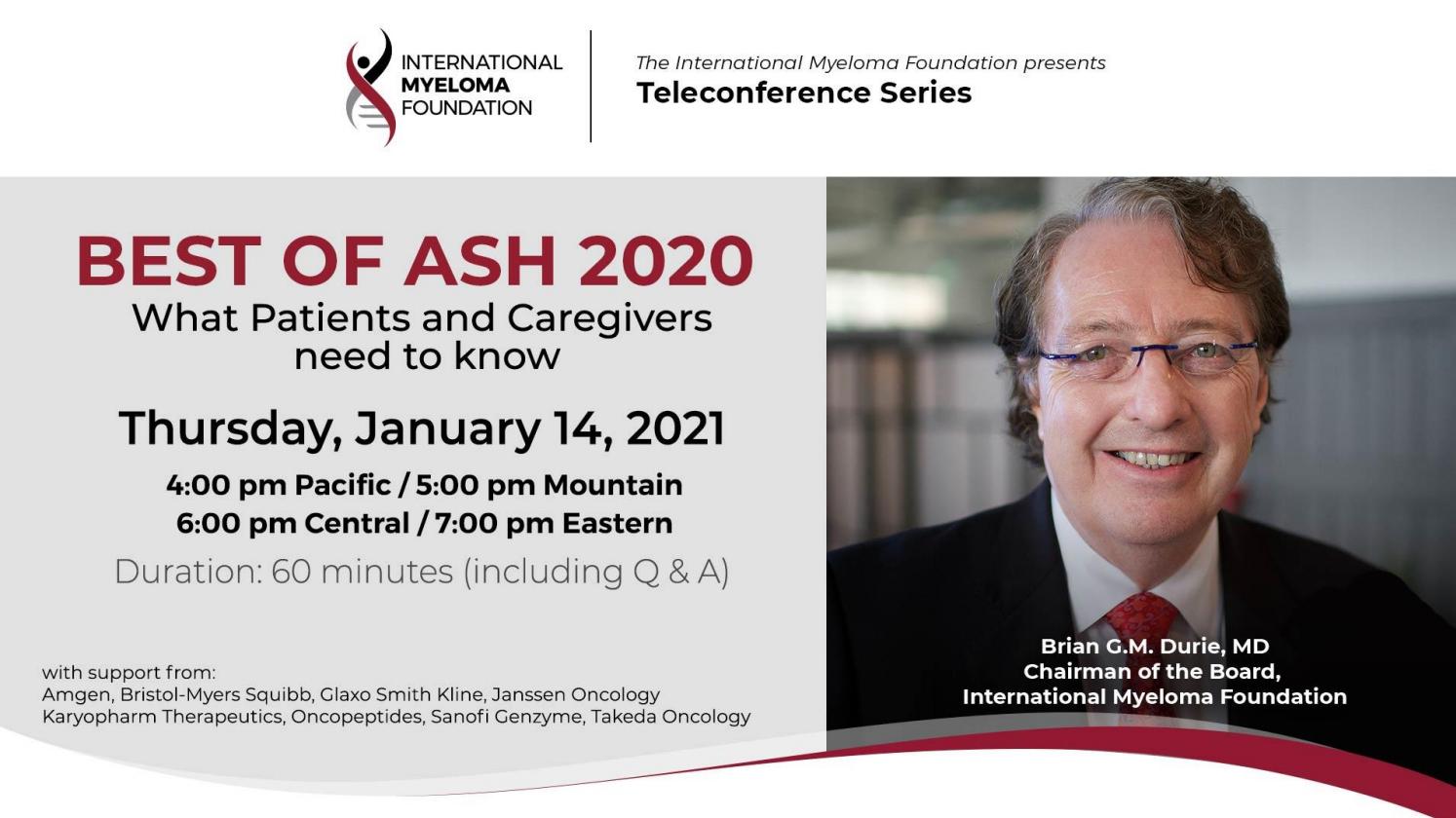 Best of ASH 2020 by International Myeloma Foundation - Issuu