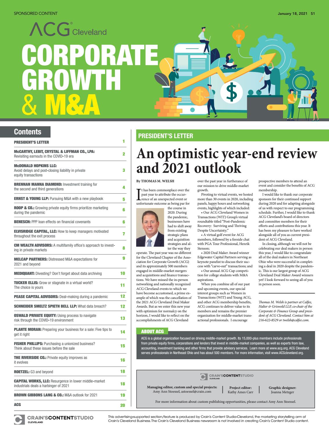 Association for Corporate Growth by Crain's Cleveland Business - Issuu