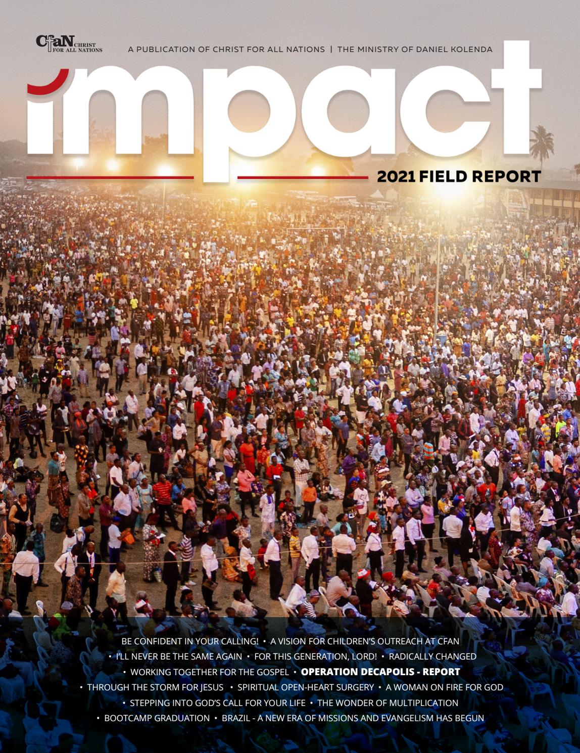 IMPACT Magazine 2021 by CfaN - Christ for all Nations - Issuu