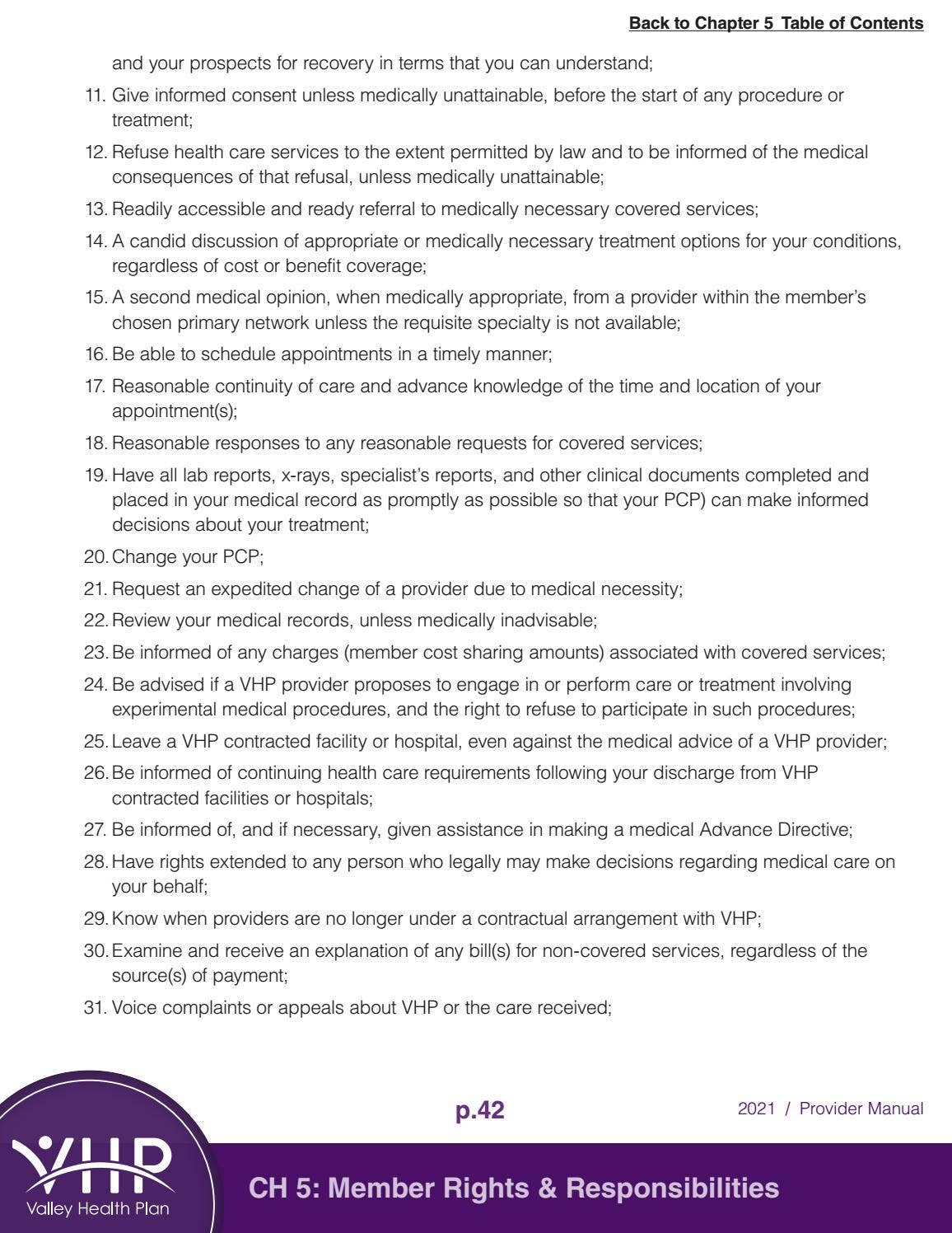 2021 VHP Provider Manual by Valley Health Plan - Issuu