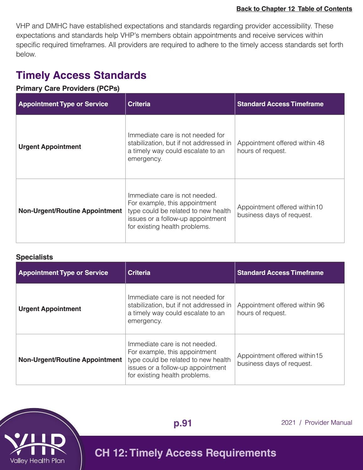 2021 VHP Provider Manual by Valley Health Plan - Issuu
