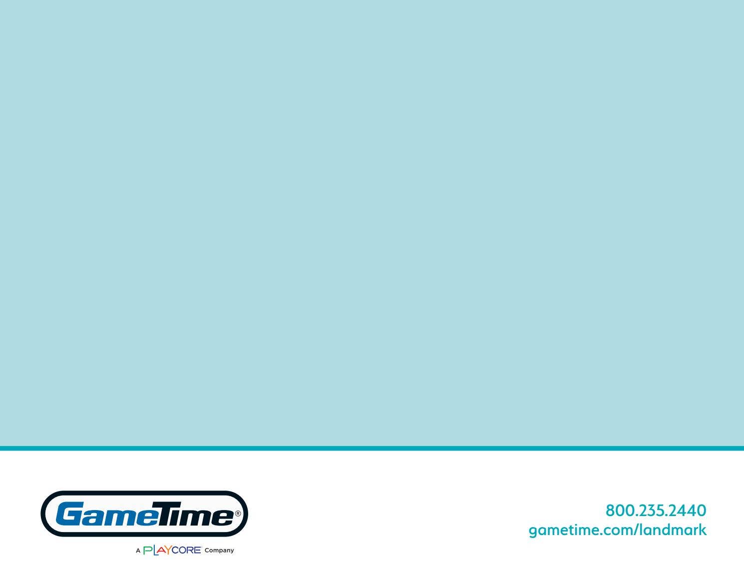 Landmark Design® Custom Playground Catalog by GameTime by GameTime - Issuu
