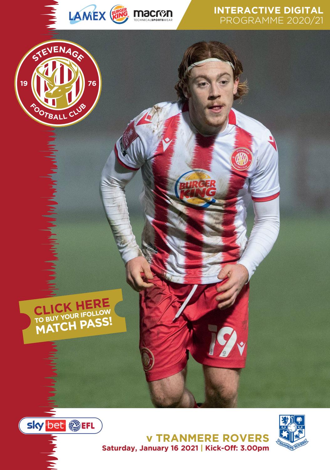 Stevenage FC v Tranmere Rovers by Hashtag Digital Media - Issuu