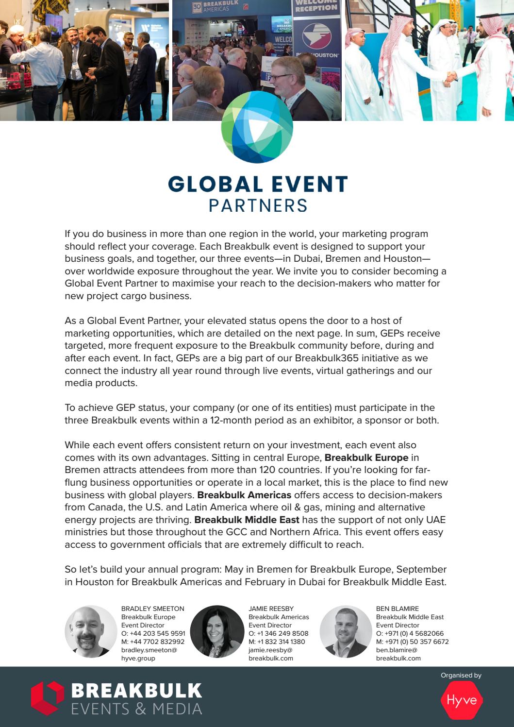 Global Event Partner Progam for Breakbulk Events by Breakbulk Events ...