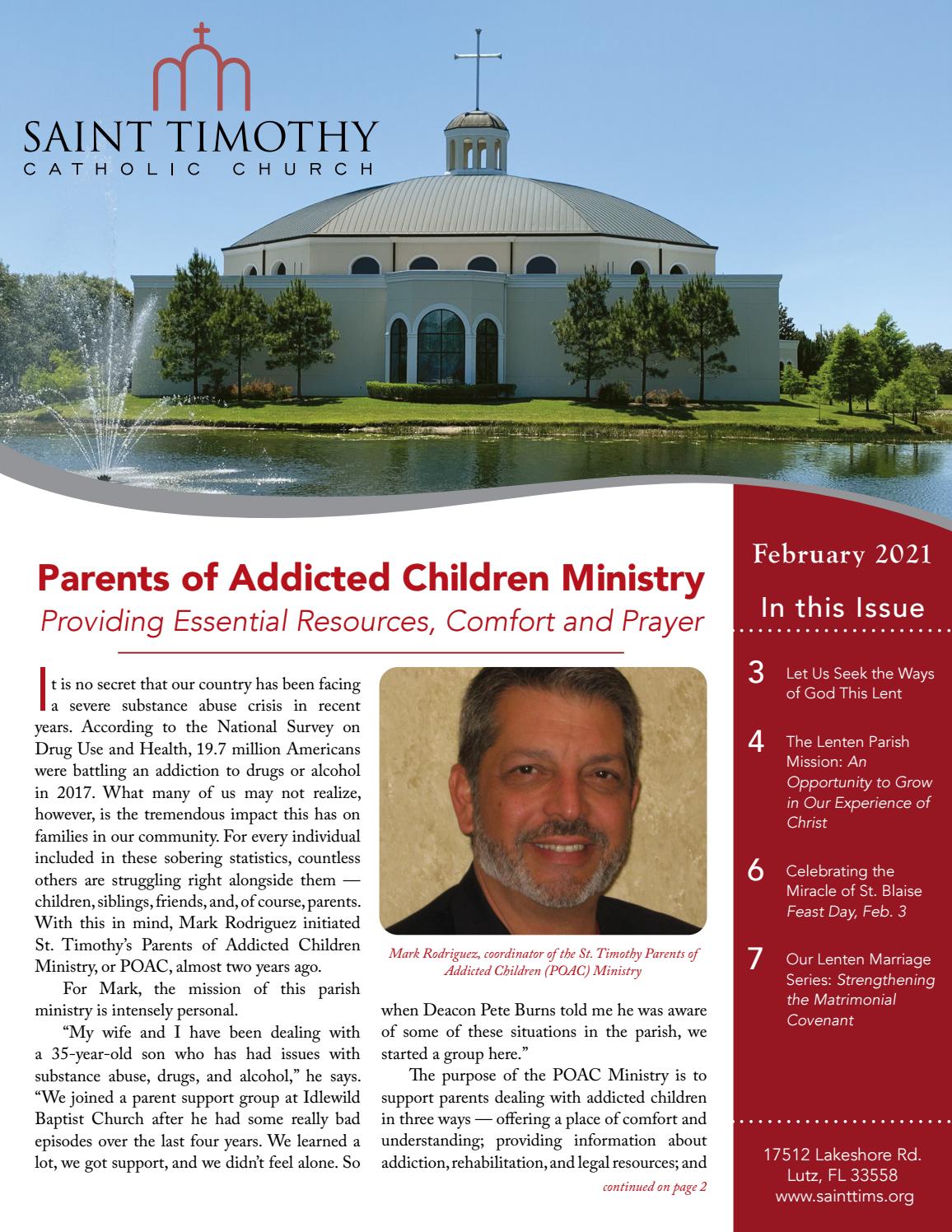 St. Timothy Catholic Church Newsletter — February 2021 by Catholic ...