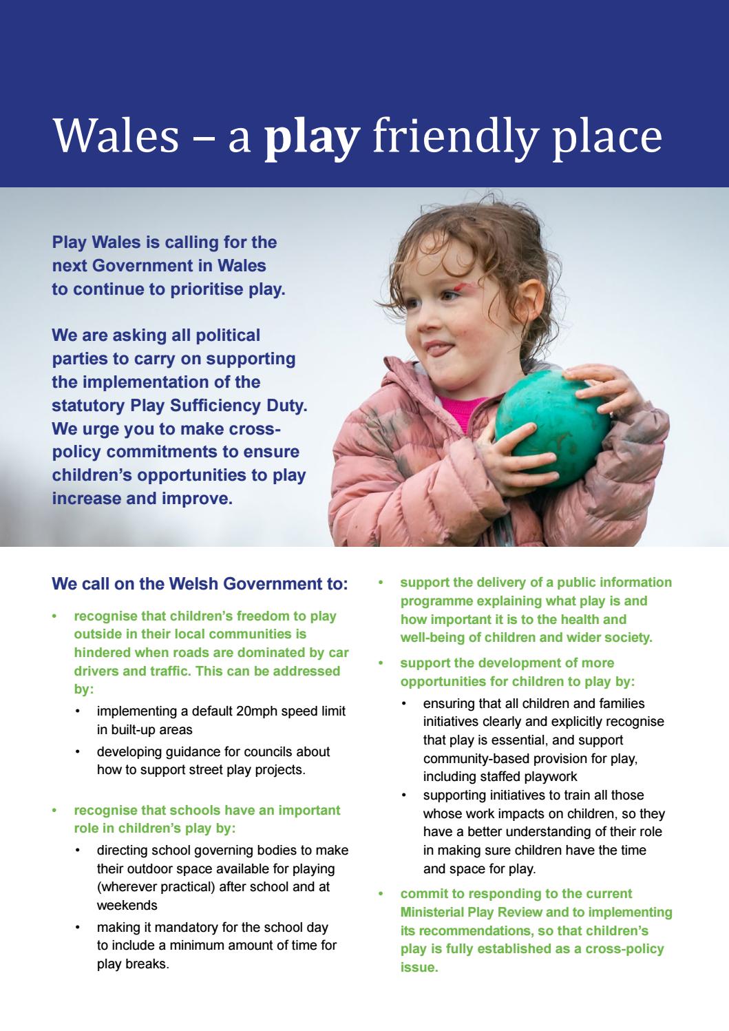 Wales - a play friendly place by Play Wales - Issuu