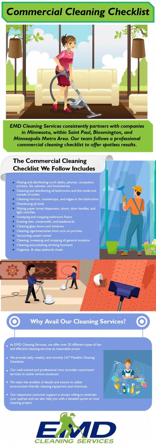 Commercial Cleaning Checklist by EMD Cleaning Services - Issuu