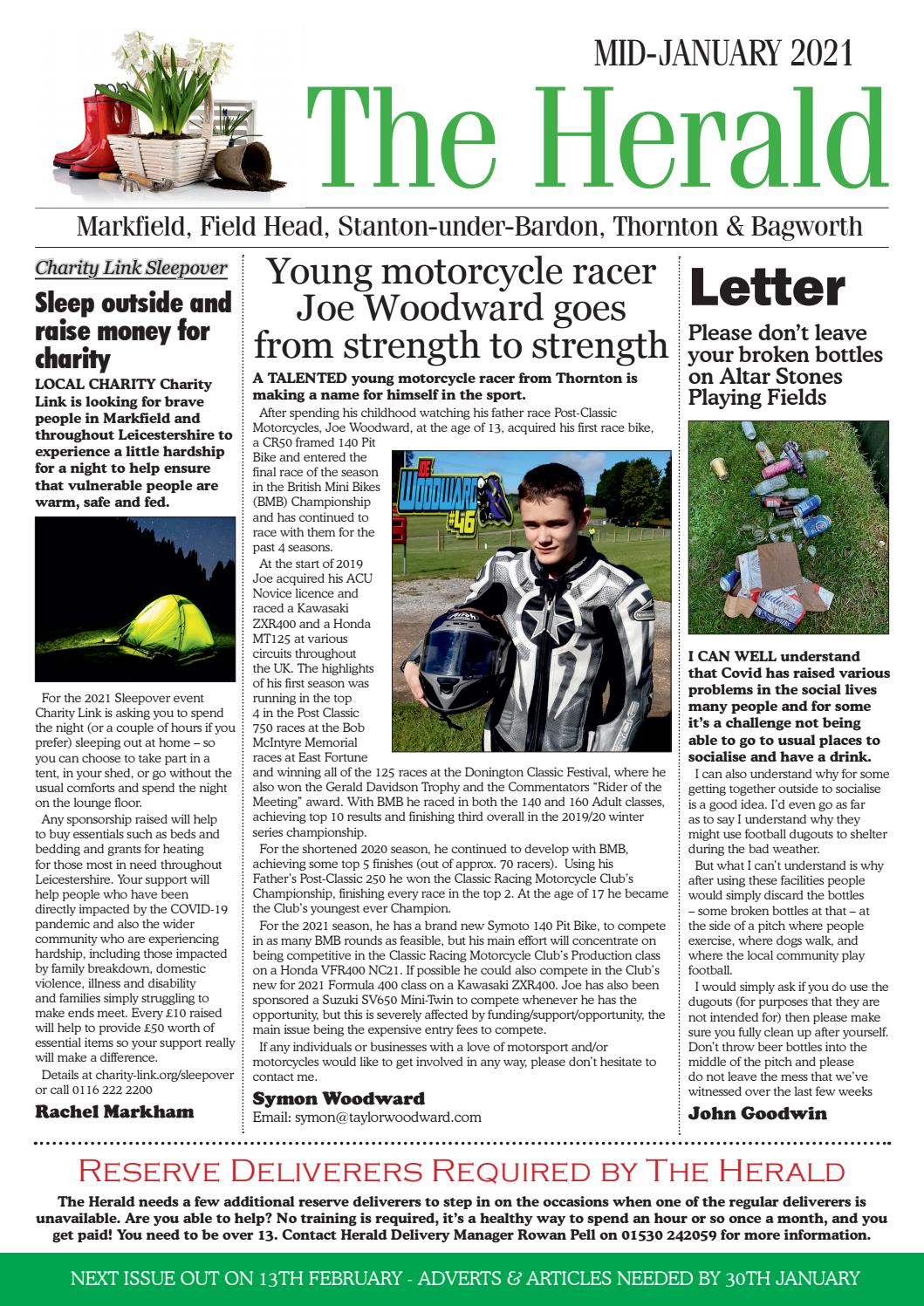 Mid-January 2021 HERALD magazine by Michael Wilkinson - Issuu