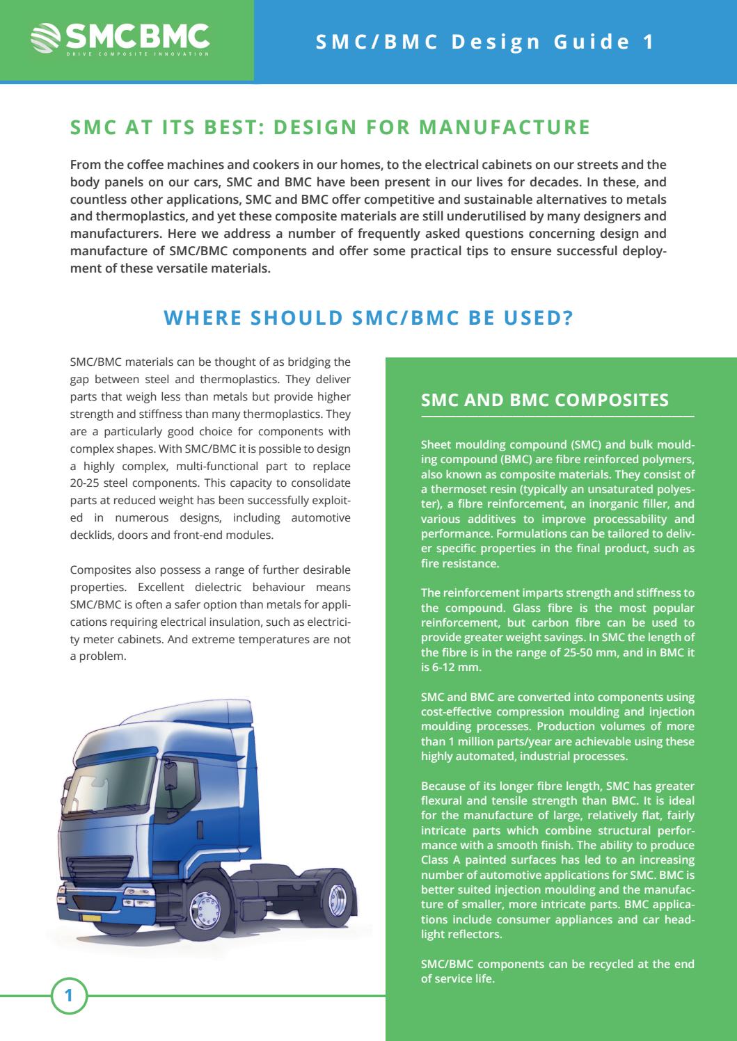 SMC Design Guide: Design for Manufacturing by AOCResins - Issuu