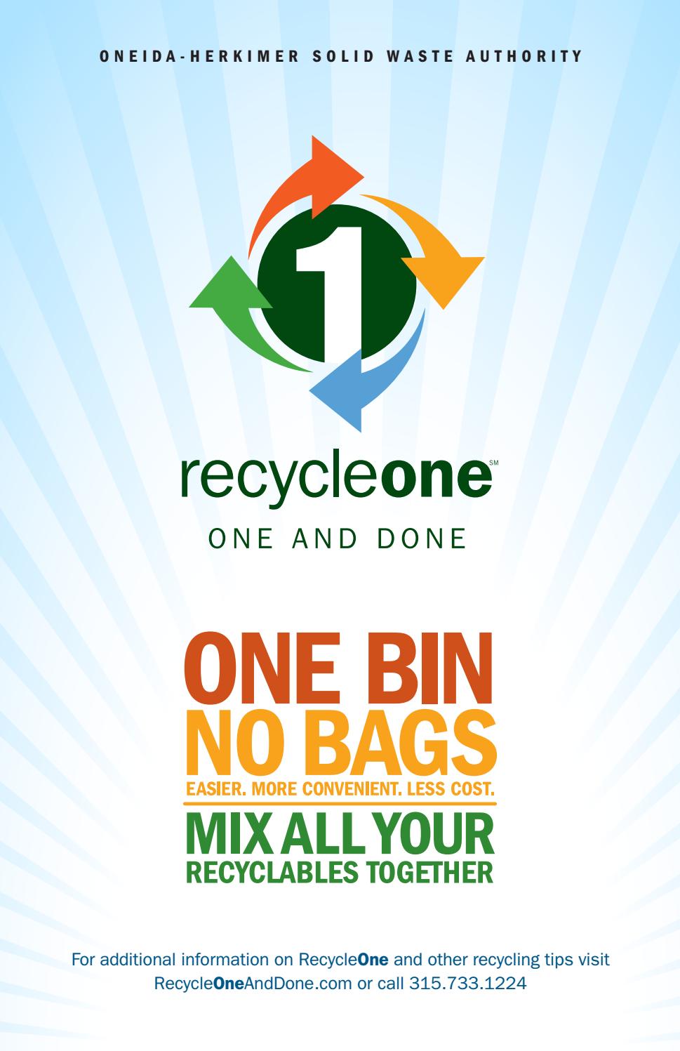 RecycleOne Brochure by ohswarecycling - Issuu
