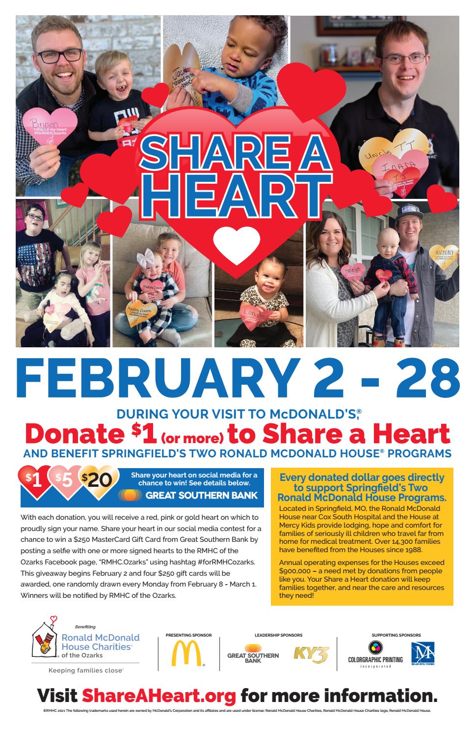 2021 Share a Heart Poster by RMHC of the Ozarks, Inc. - Issuu
