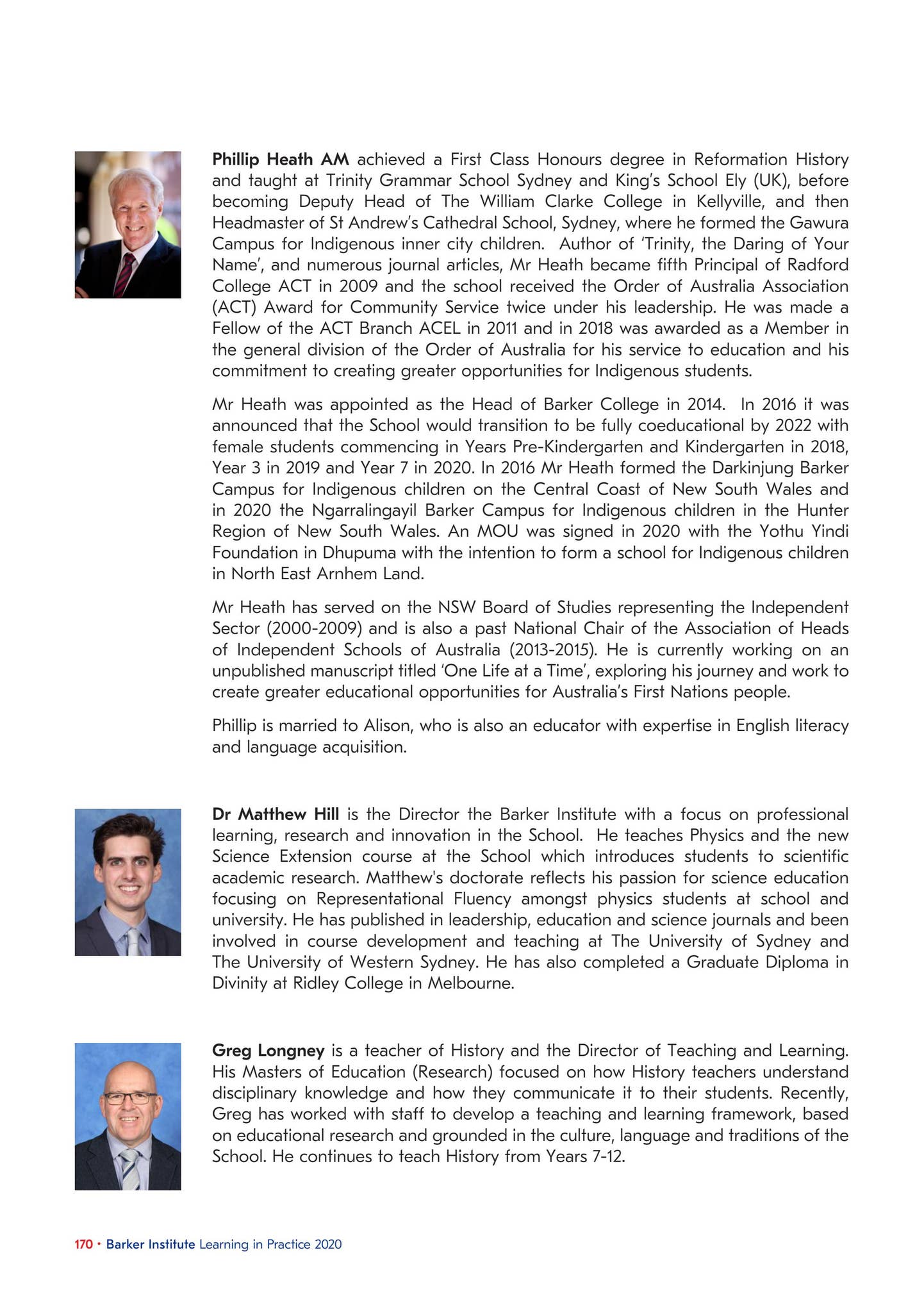 Barker Institute: Learning in Practice Journal 2020 by Barker College ...