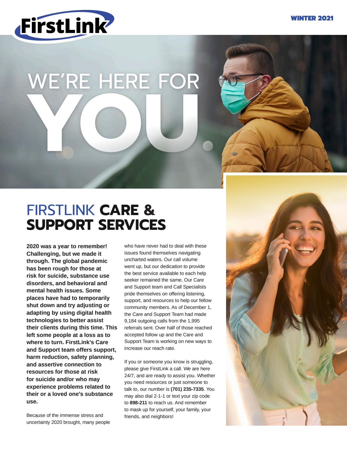 FirstLink 2021 Winter Newsletter by Tellwell - Issuu