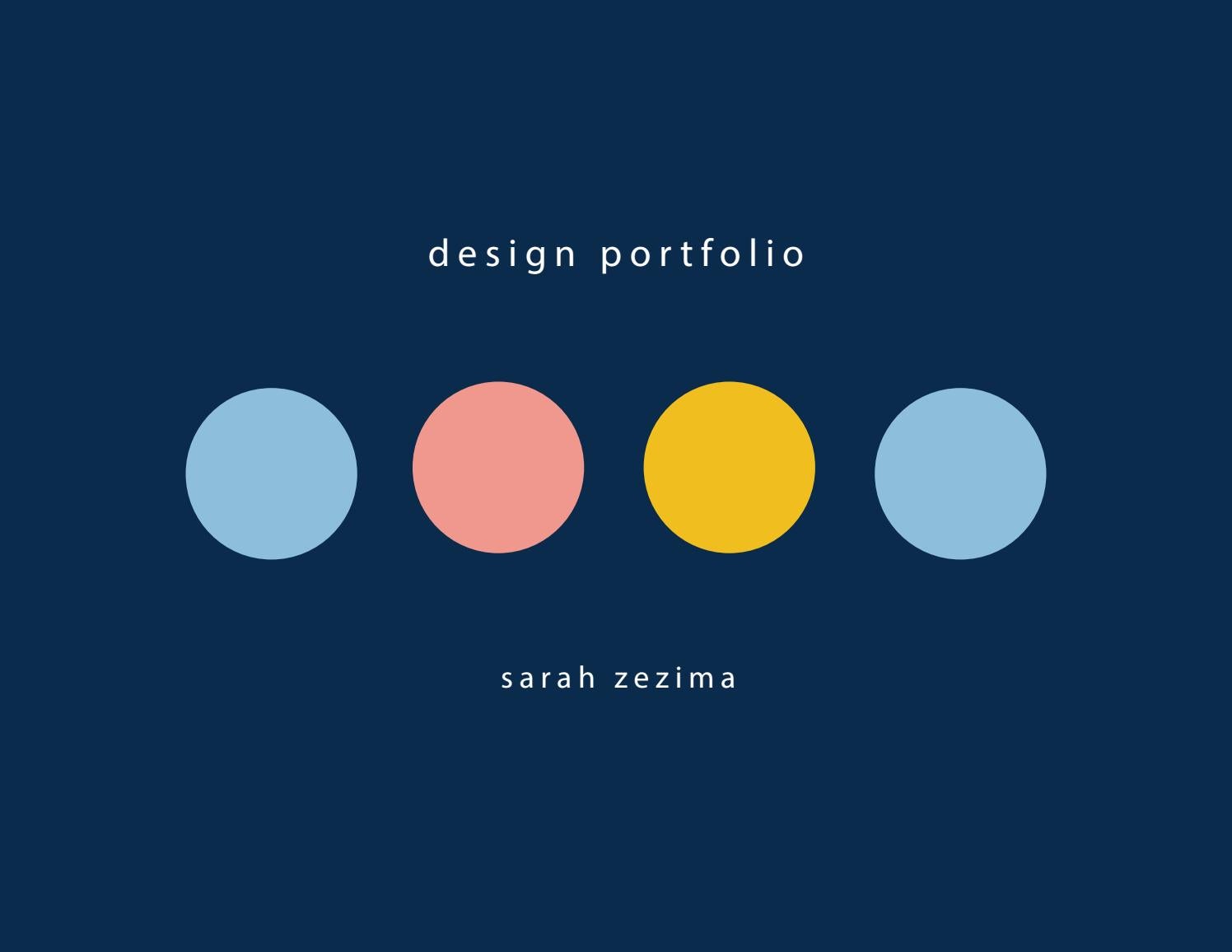 sarah zezima's design portfolio by zezima.sarah - Issuu