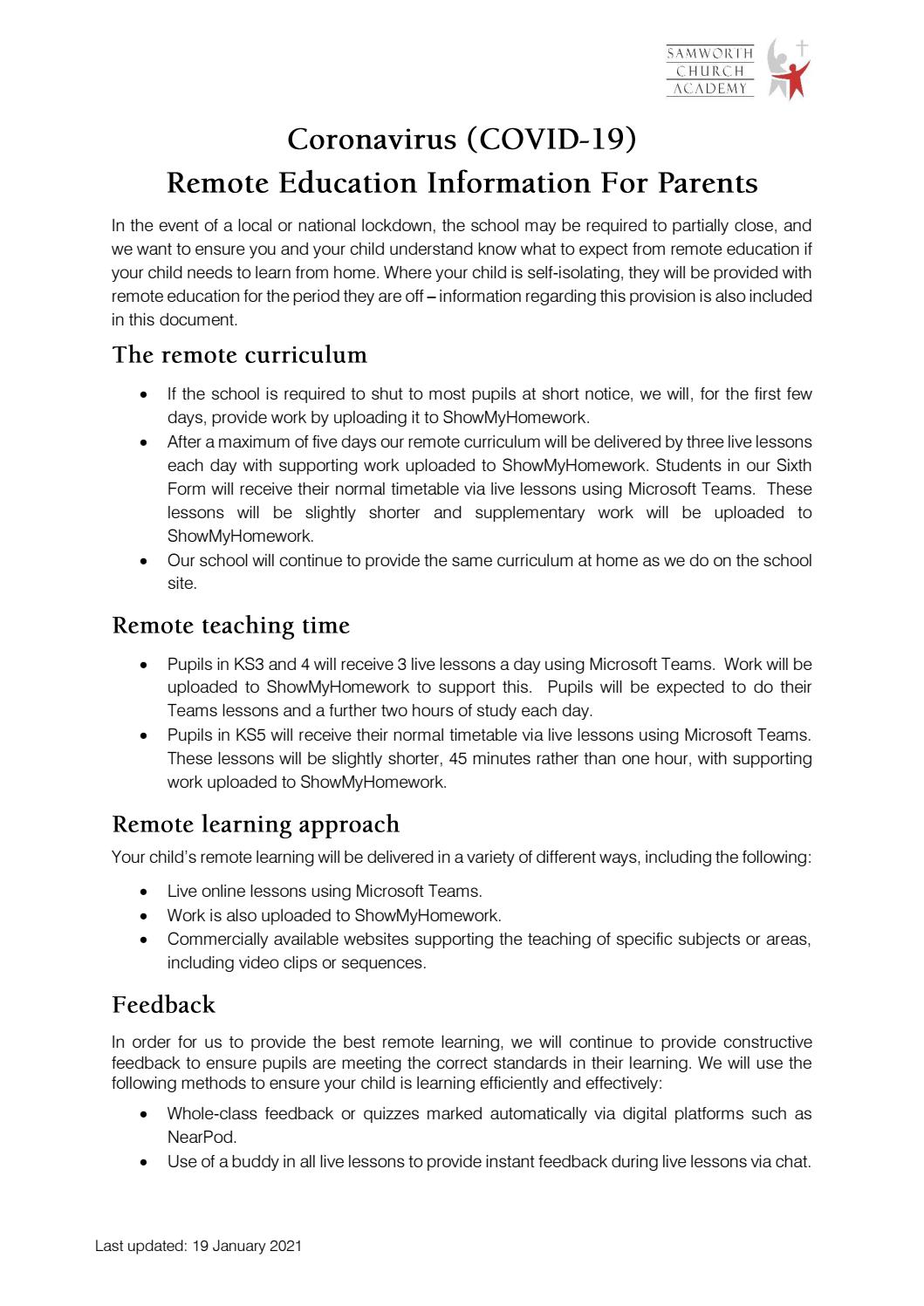Remote Learning Plan by Schudio - Issuu