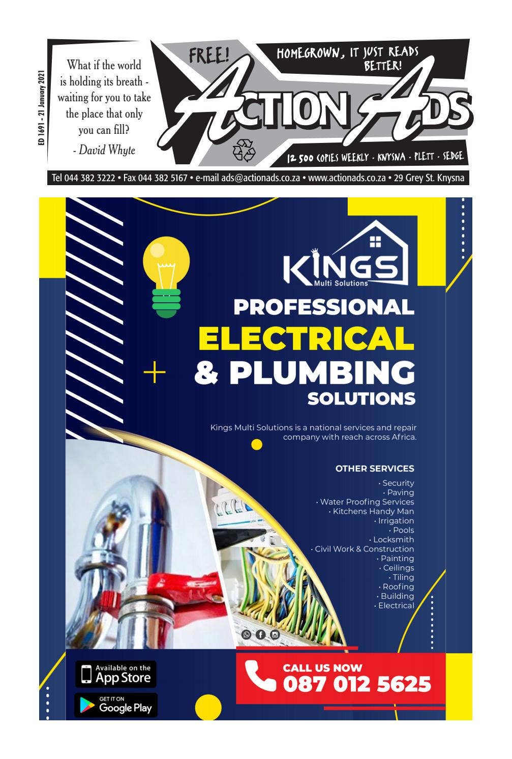 Edition 1691 - 21 January 2021 by Action Ads - Issuu