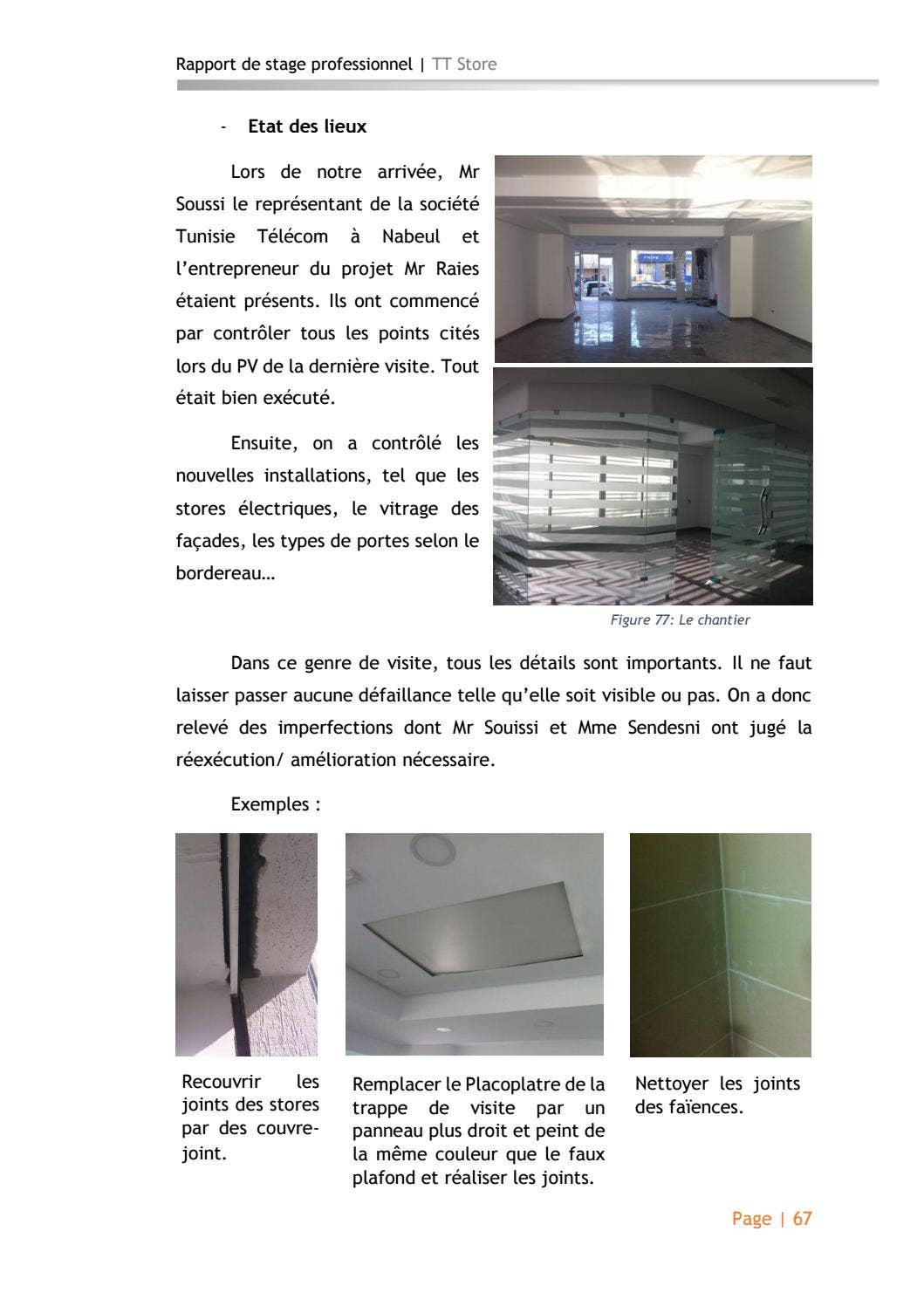 Rapport de stage professionnel - Eya Riahi by Eya Riahi - Issuu