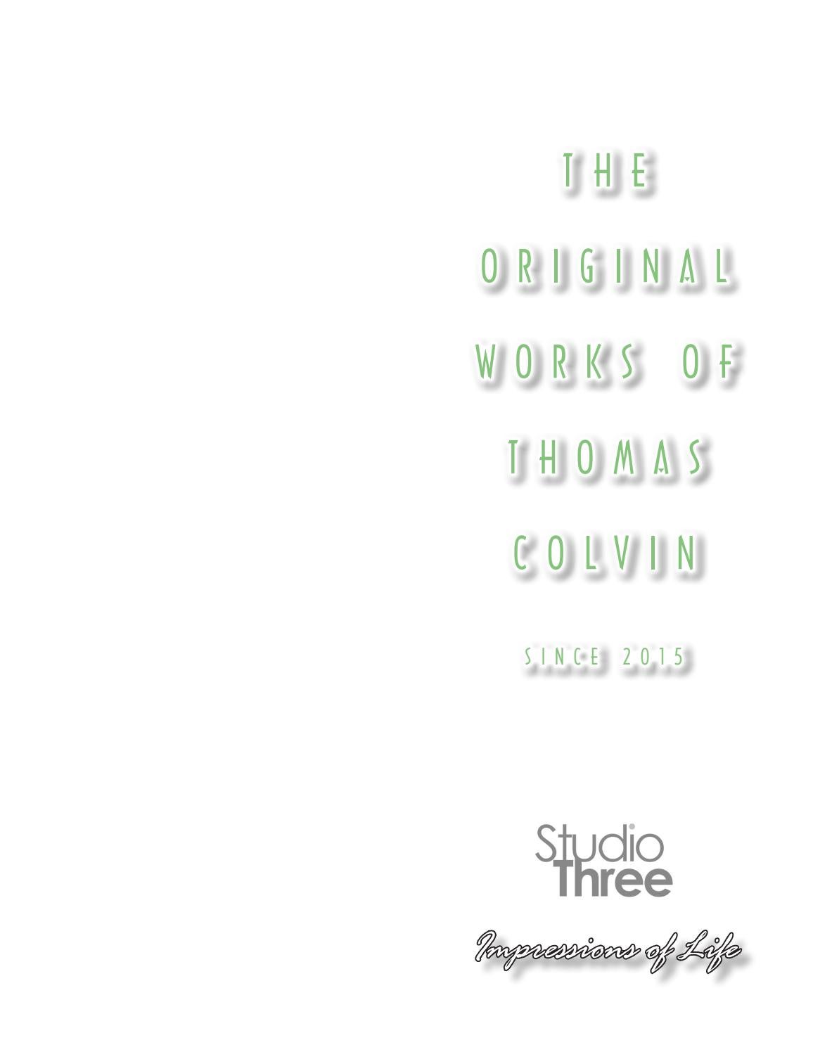 2020 Originals by Thomas Colvin (since 2015) by StudioThree, LLC - Issuu
