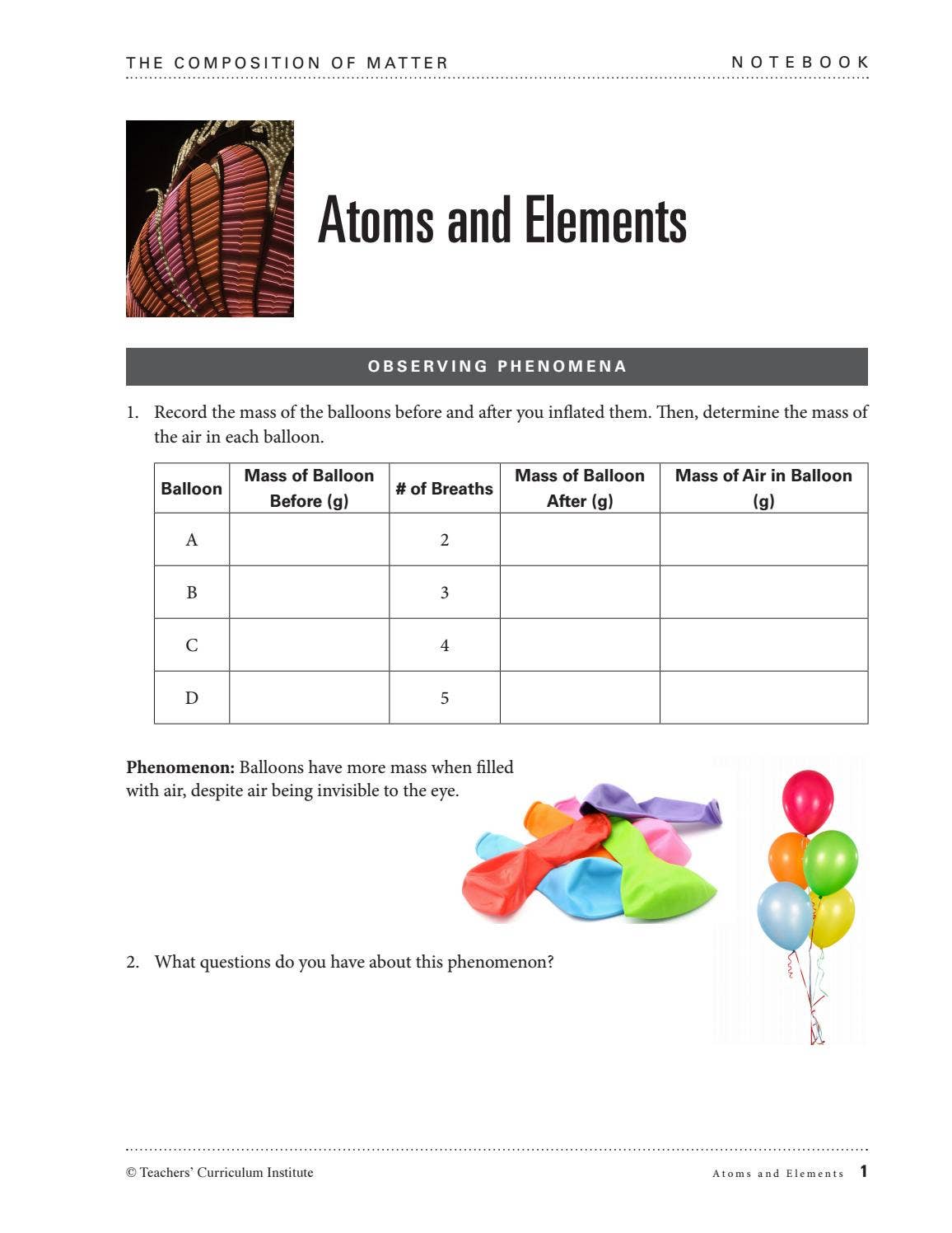 Bring Science Alive! Matter Interactive Student Notebook Sample by ...