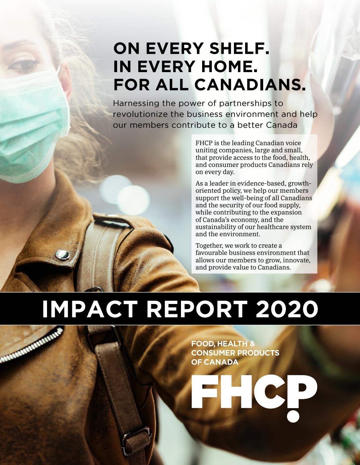 FHCP 2020 Impact Report by Food, Health & Consumer Products of Canada ...