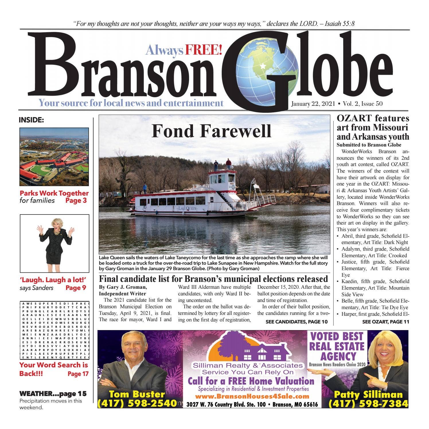 Branson Globe, January 22, 2021 by bransonglobe - Issuu