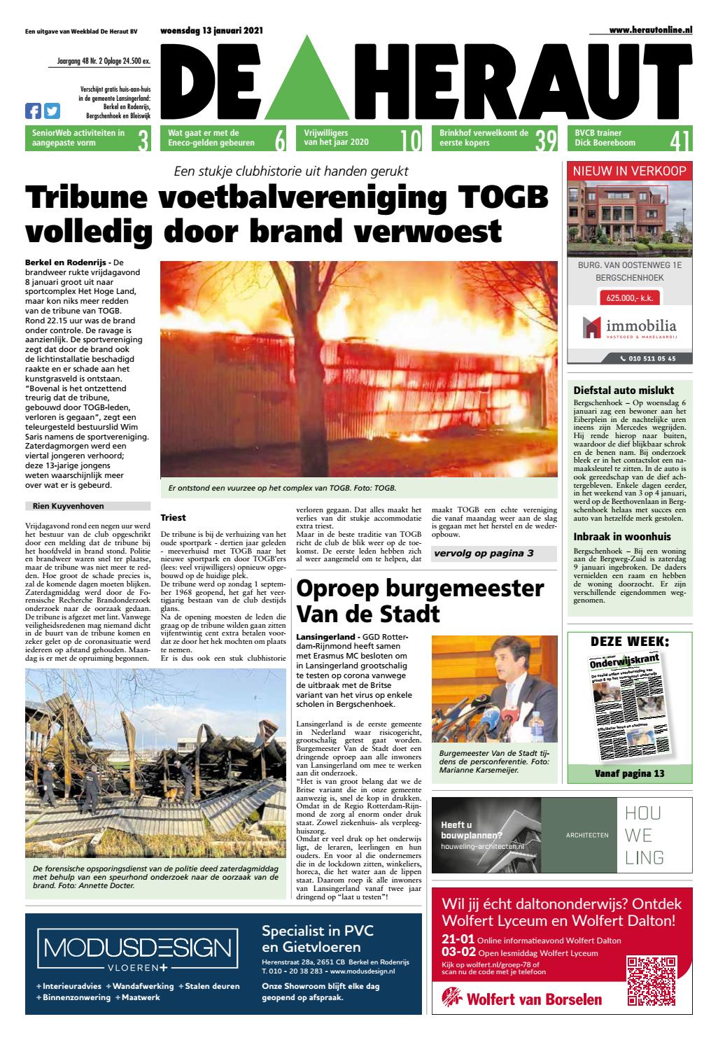 De Heraut week 2 2021 by Nieuwsblad De Heraut - Issuu