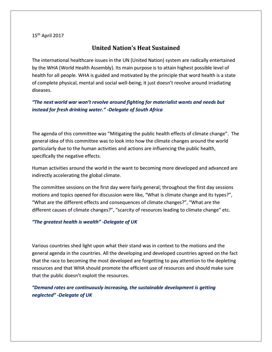 MUJ MUN 2017 Newsletter by Anandita Sharma - Issuu