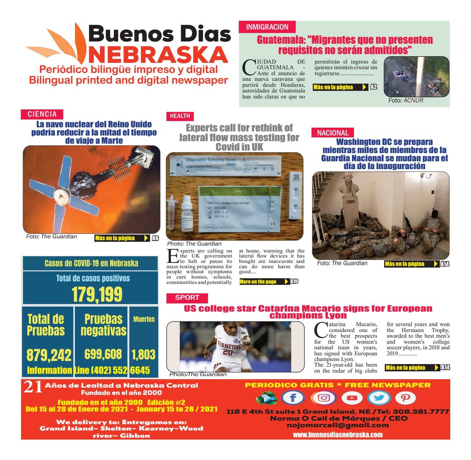 Periódico bilingüe en Inglés y Español./ Bilingual newspaper in English ...