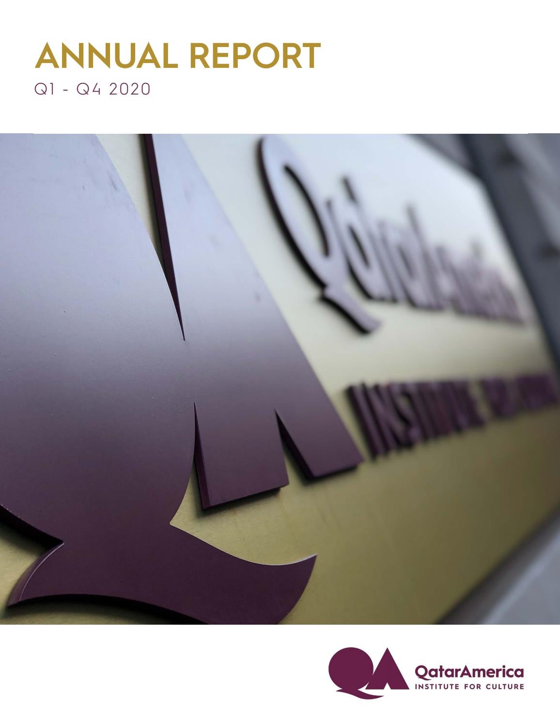QAIC 2020 Annual Report by QatarAmerica - Issuu
