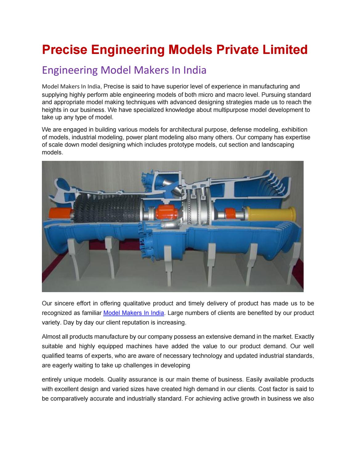 engineering model makers in india by engg models - Issuu