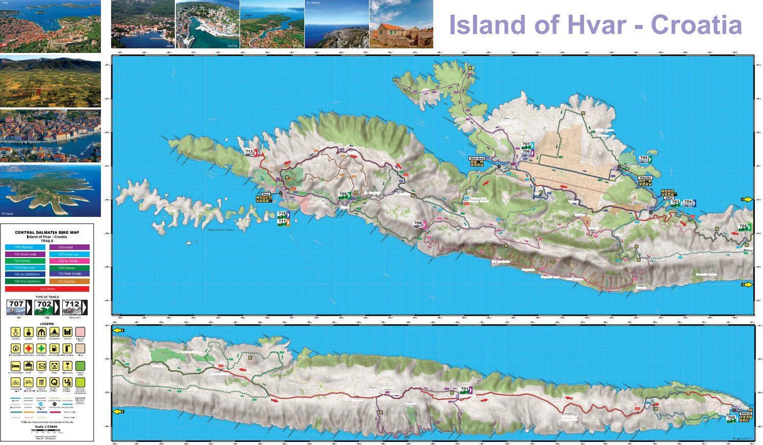 Bike map - Hvar by Central Dalmatia - Issuu
