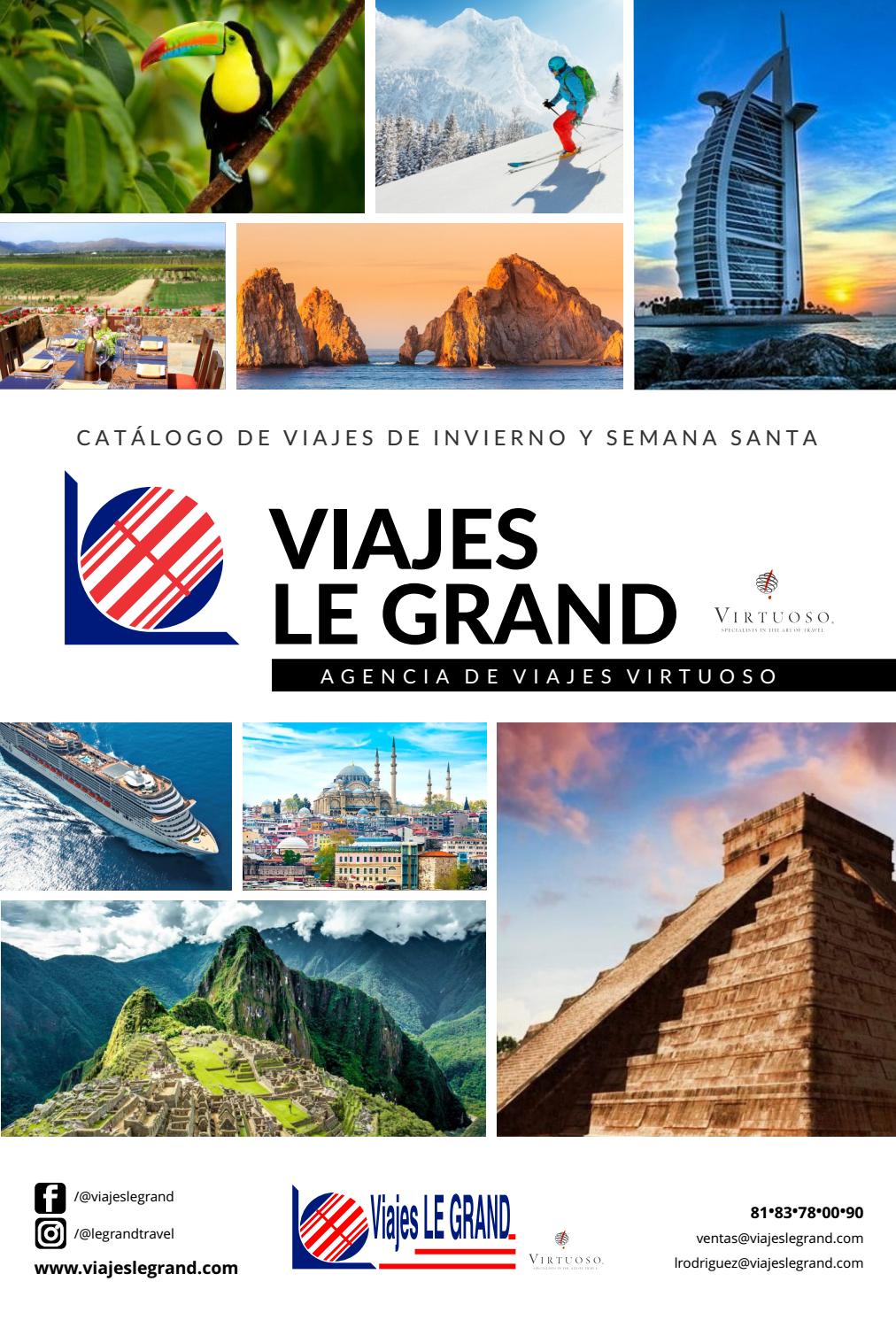 Catálogo de Viajes en Invierno y Semana Santa 2021 by Viajes Le Grand ...