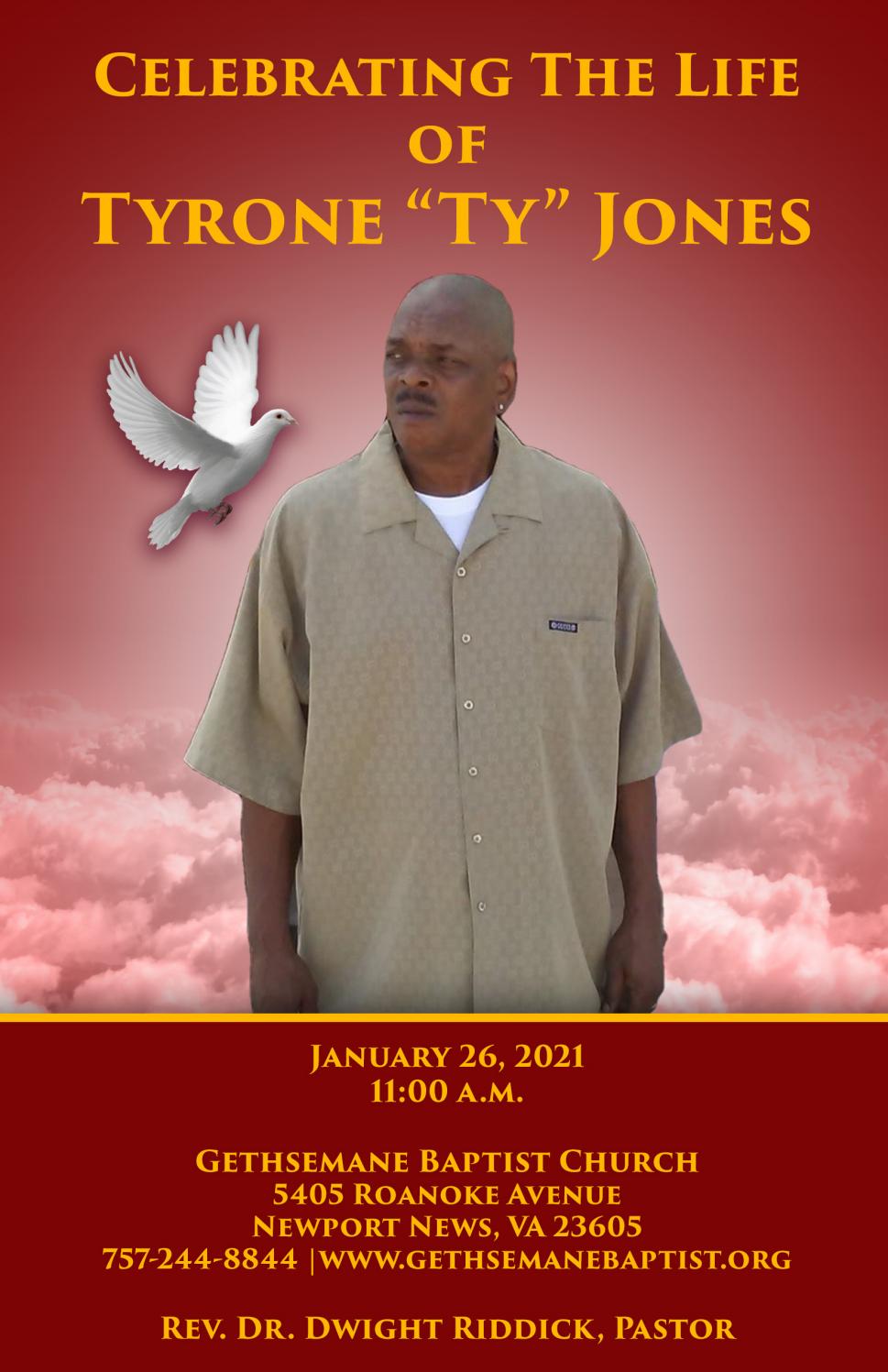 Celebration of Life Program for Tyrone Jones by GBN News - Issuu