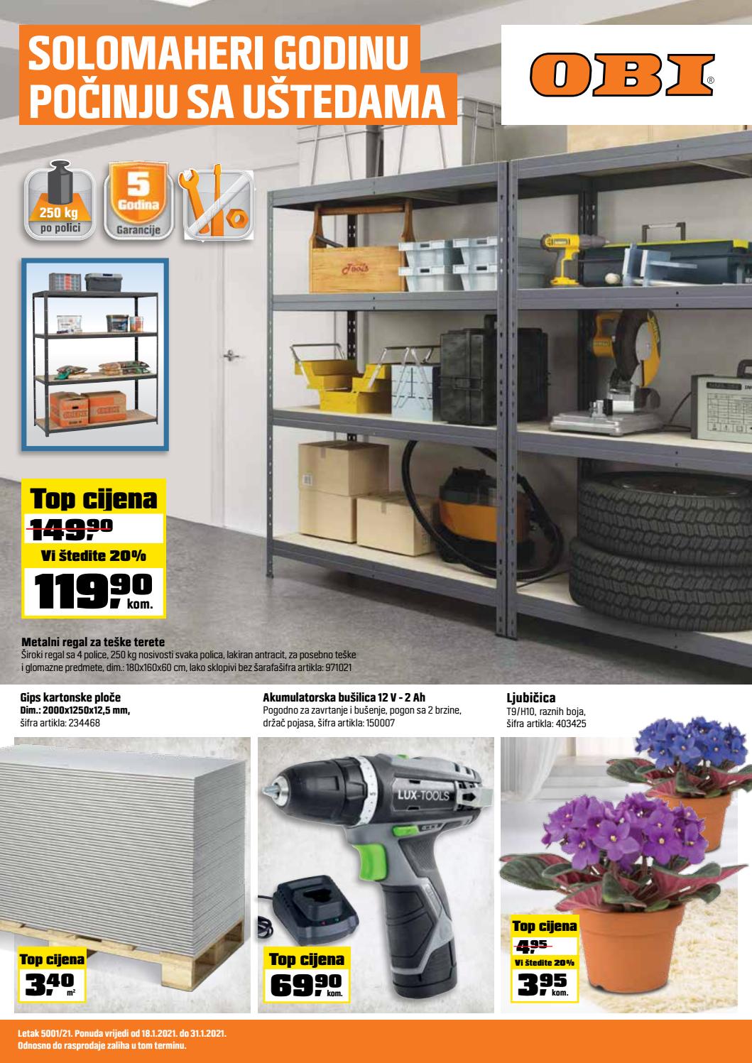 OBI Katalog od 18.-31.01.2021. by Catalog.ba - Issuu