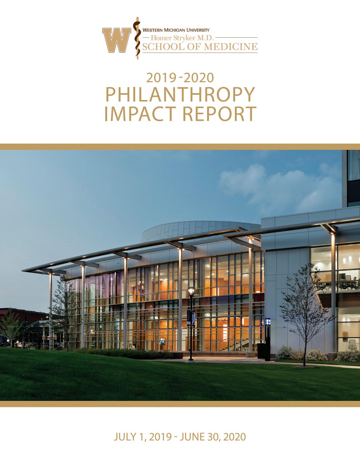 WMed Annual Philanthropy Report Final Version by WMed Webmaster - Issuu